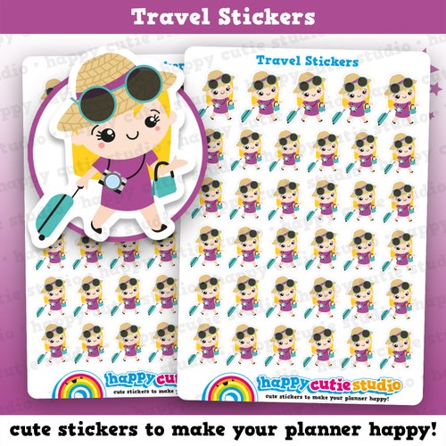 32 Cute Holiday/vacation/yearly Countdown Planner Stickers - Etsy