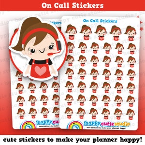 41 Cute on Call/call Centre/headset Girl Planner Stickers - Etsy