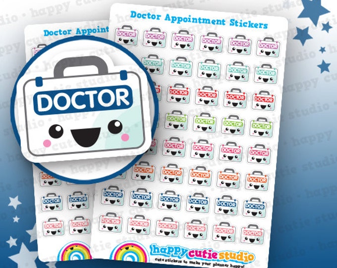 48 Cute Doctor/appointment/unwell/medicine Planner Stickers - Etsy