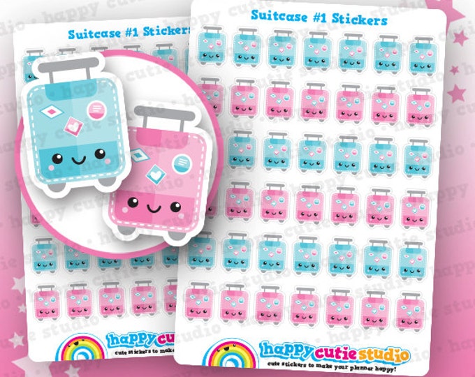 42 Cute Suitcase/lugggage/travel/vacation/holiday Planner Stickers - Etsy