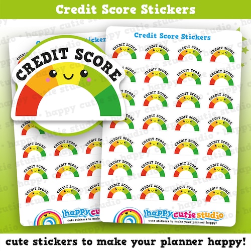 60 Cute Credit Card Planner Stickers - Etsy