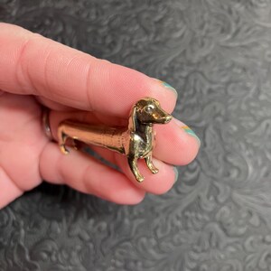 Miniature Brass Extra Long Dachshund Doxie Dackel Teckel Wiener Dog ...