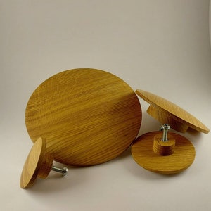 Oak Wooden Knobs Set - Etsy