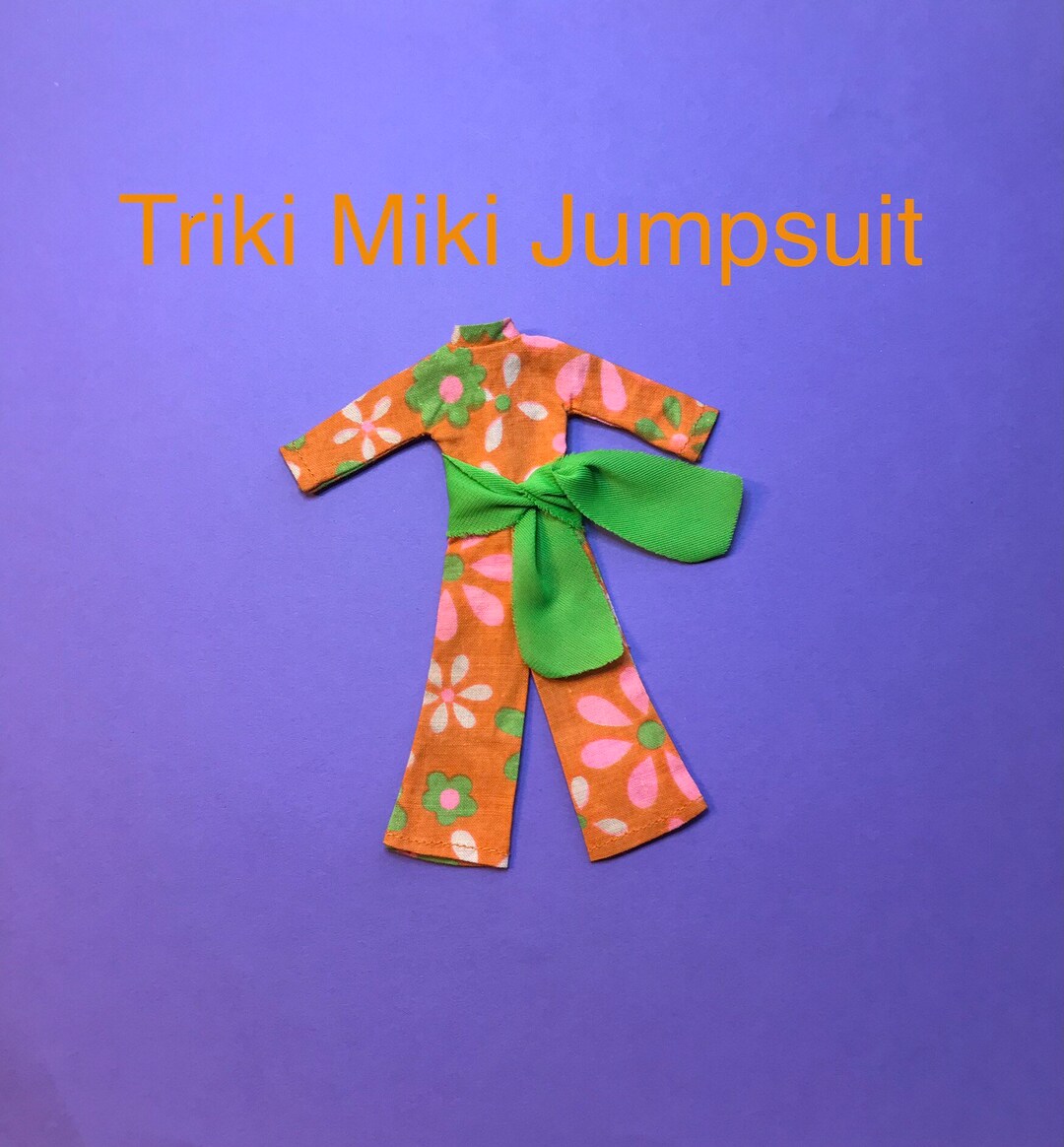 Vintage Triki Miki 1970s Uneeda Jumpsuit With Sash - Etsy