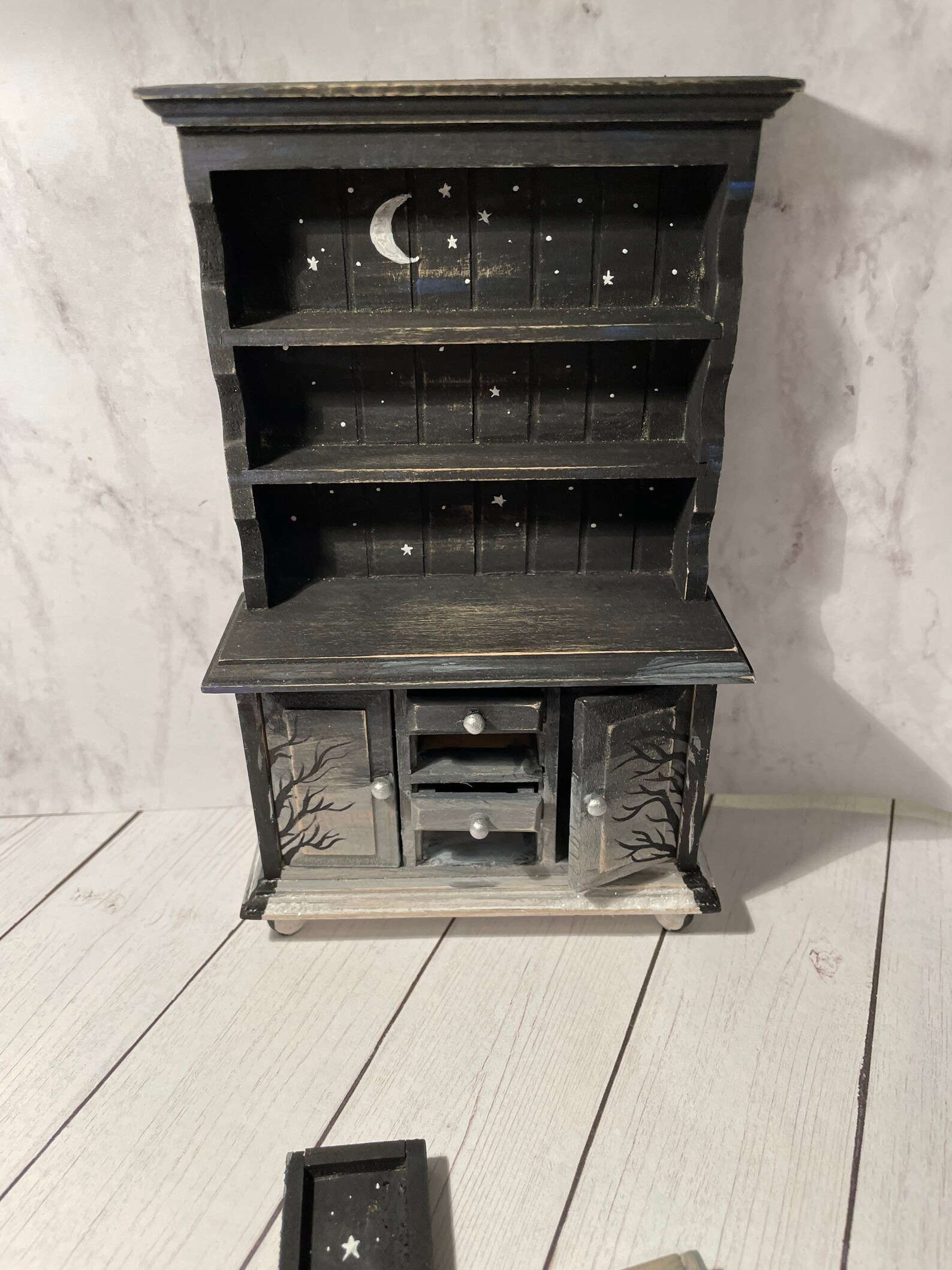 Rustic Night Sky Cabinet 1:12 Scale Miniature Cabinet | Etsy