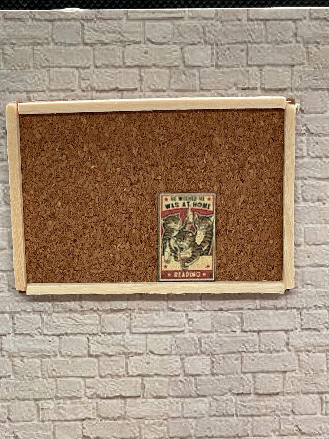 Dollhouse Miniature Cork Board for Dollhouse Office Dorm Dollhouse ...