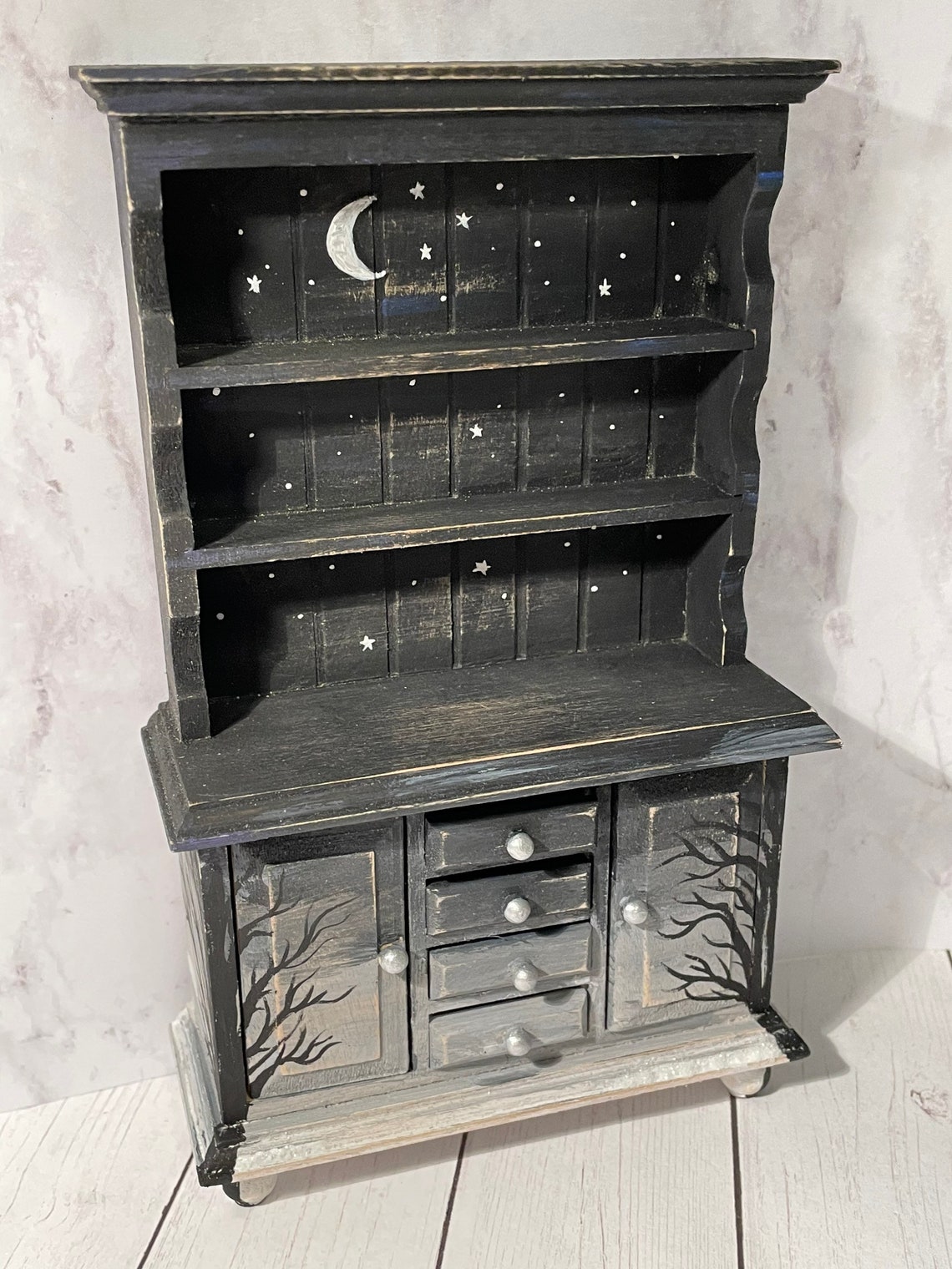 Rustic Night Sky Cabinet 1:12 Scale Miniature Cabinet | Etsy