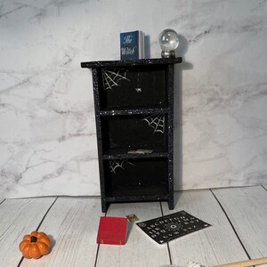 Miniature Spooky Shelf Cobwebs and Spider Shelve Witches Shelf Haunted ...