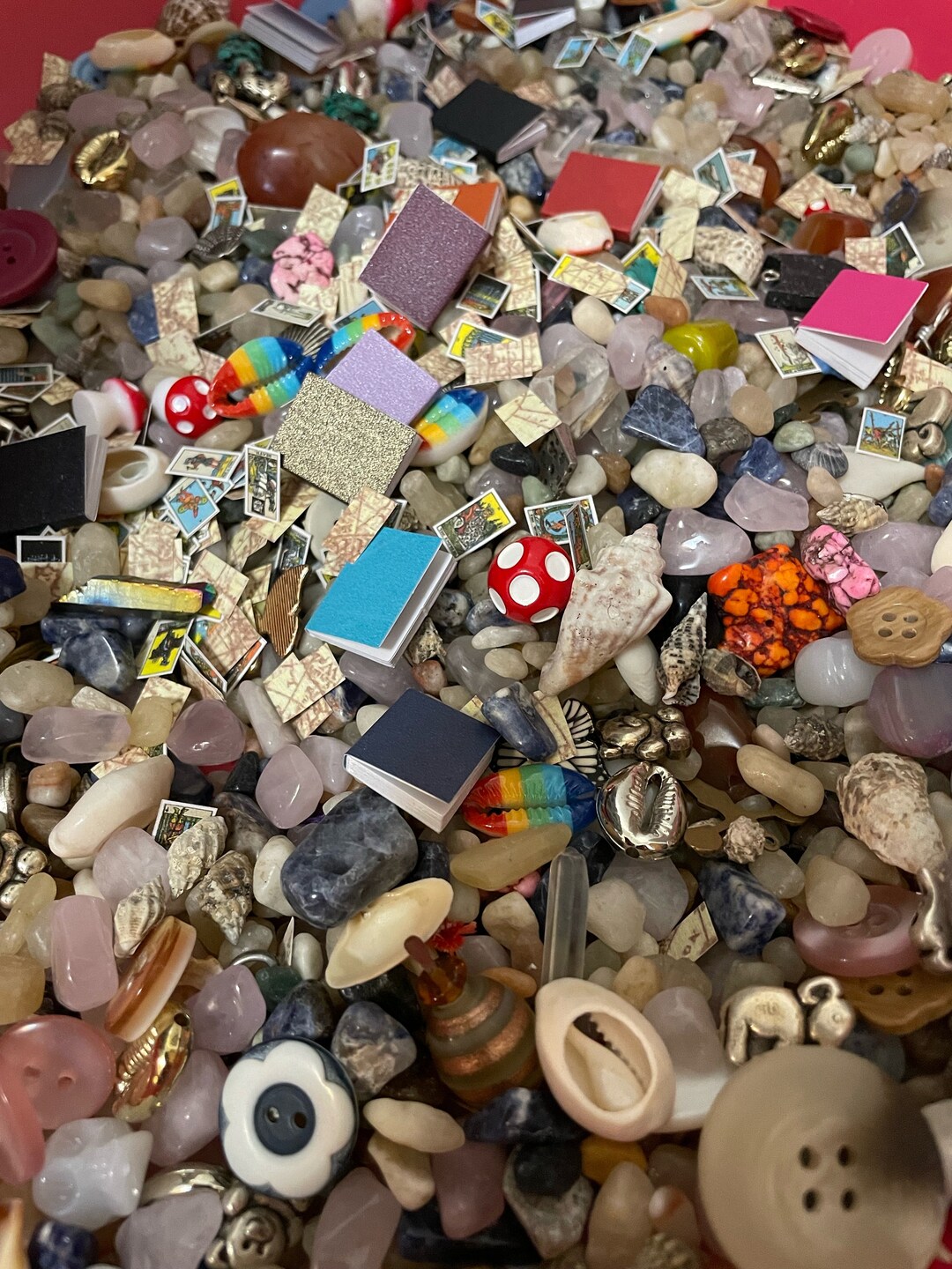 Crow Confetti Confetti Scoop Miniature Scoop Gemstone Scoop Fairy Loot Goblincore Fairycore ...