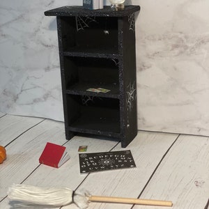 Miniature Spooky Shelf Cobwebs and Spider Shelve Witches Shelf Haunted ...