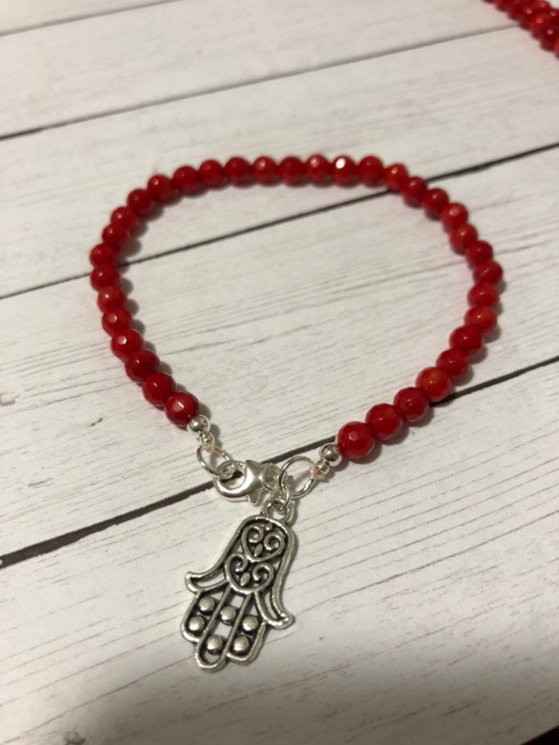 Red Evil Eye Bracelet Judaica Gift Red String Bracelet | Etsy