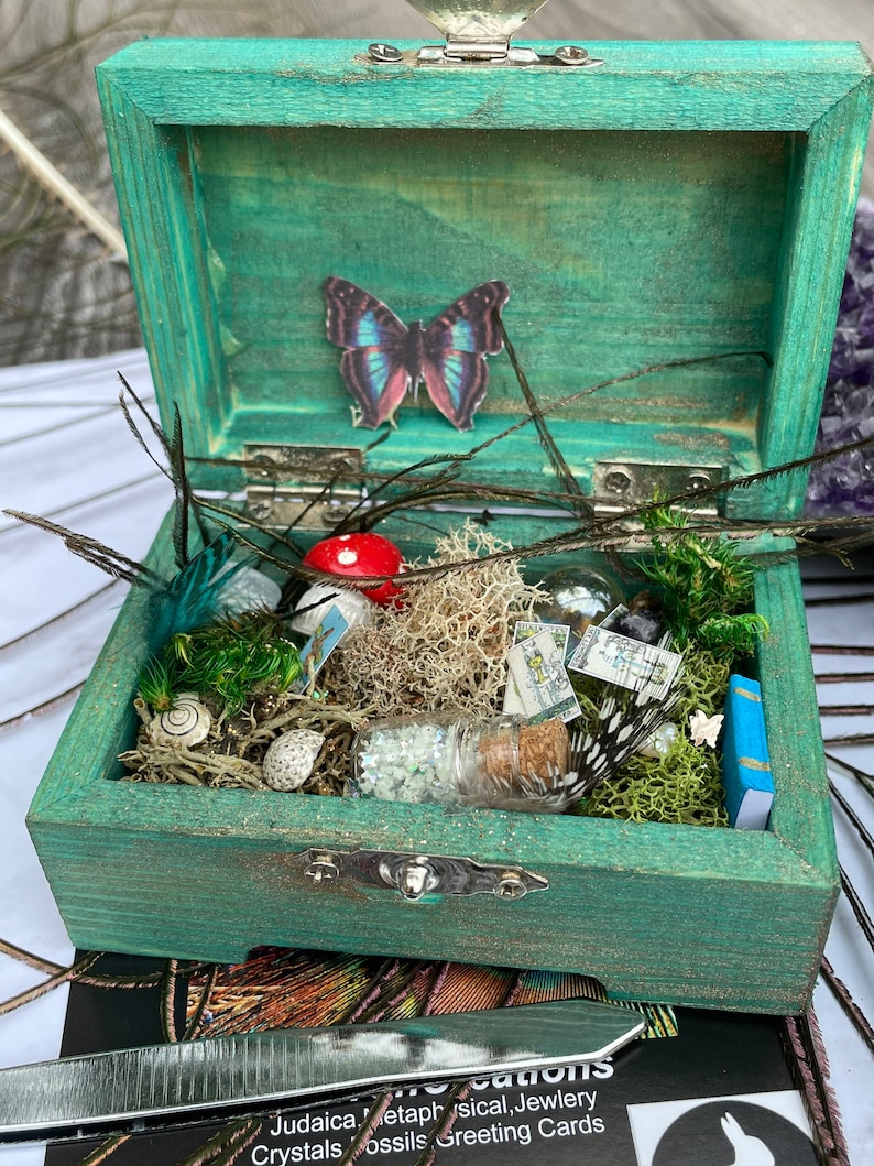 Fairy Box Fae Gift Fairy Jewelry Box Fairy Miniatures Moss - Etsy