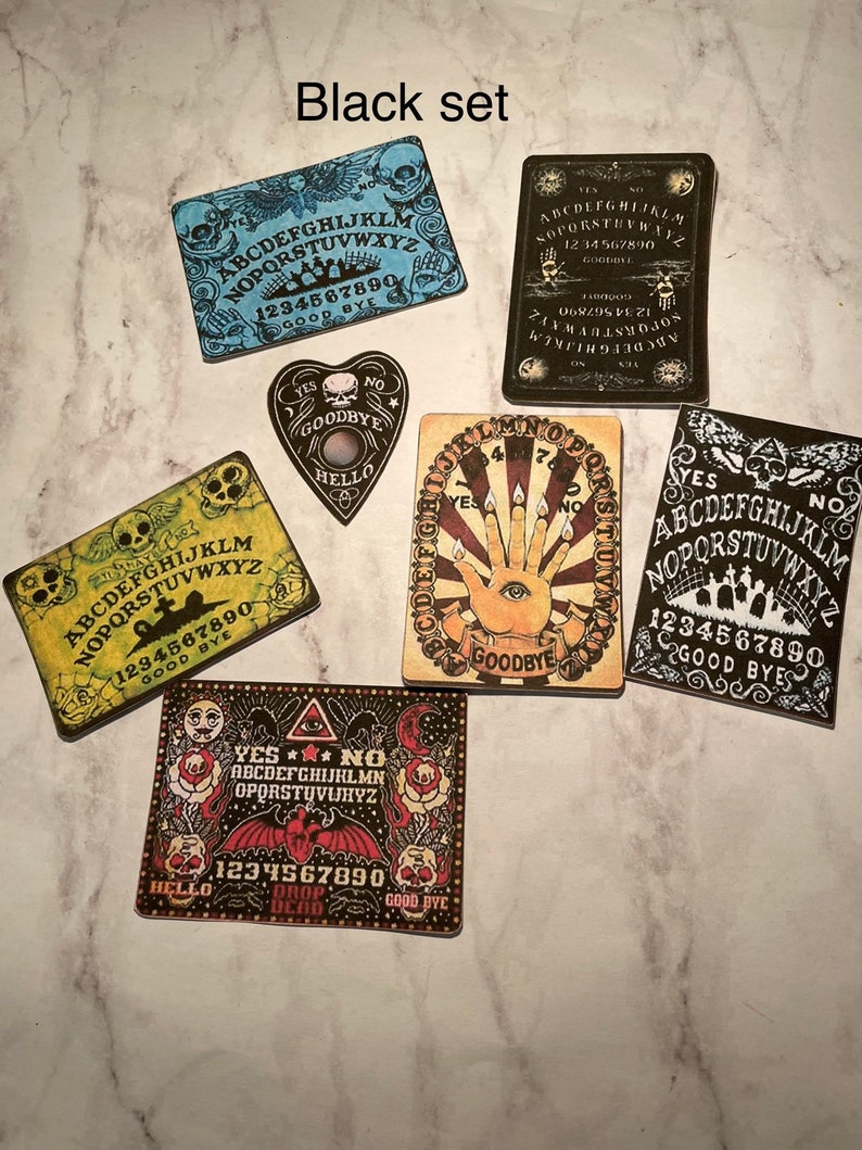 Ouija Board Sticker Pack Ouija Board Stickers Planchette | Etsy