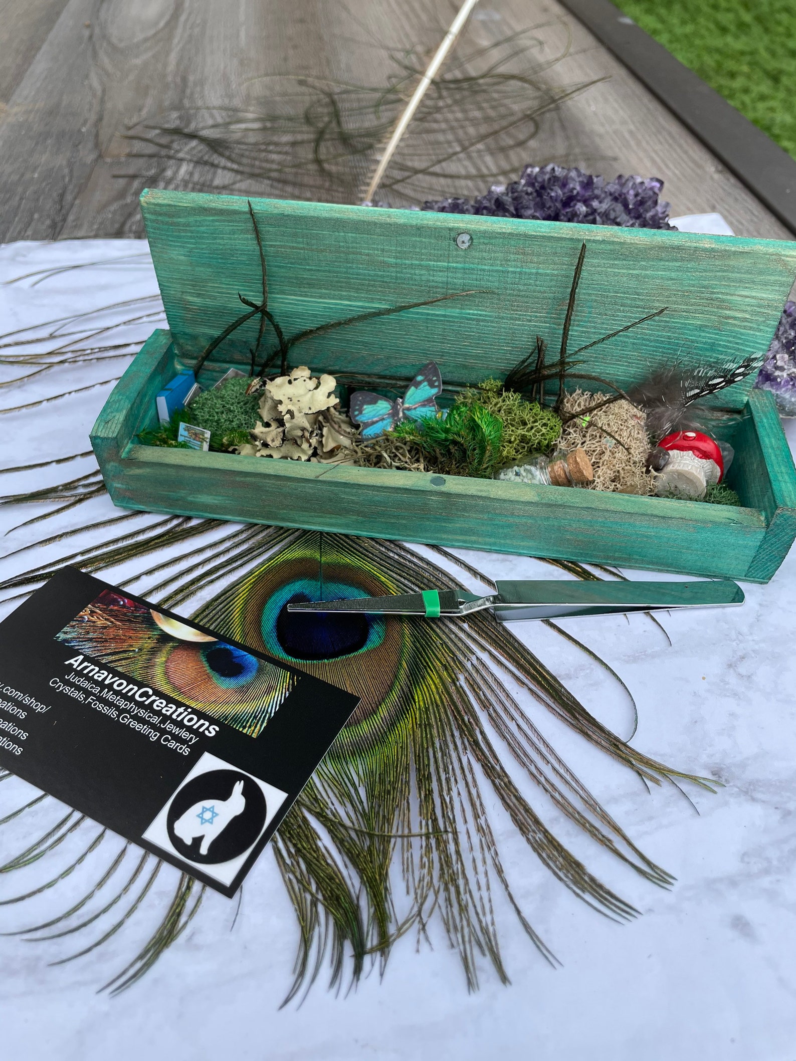 Fairy Box Fae Gift Fairy Jewelry Box Fairy Miniatures Moss - Etsy