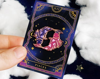 Pisces Enamel Pin - Etsy