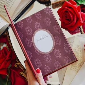 The Reading Journal Crimson - Etsy