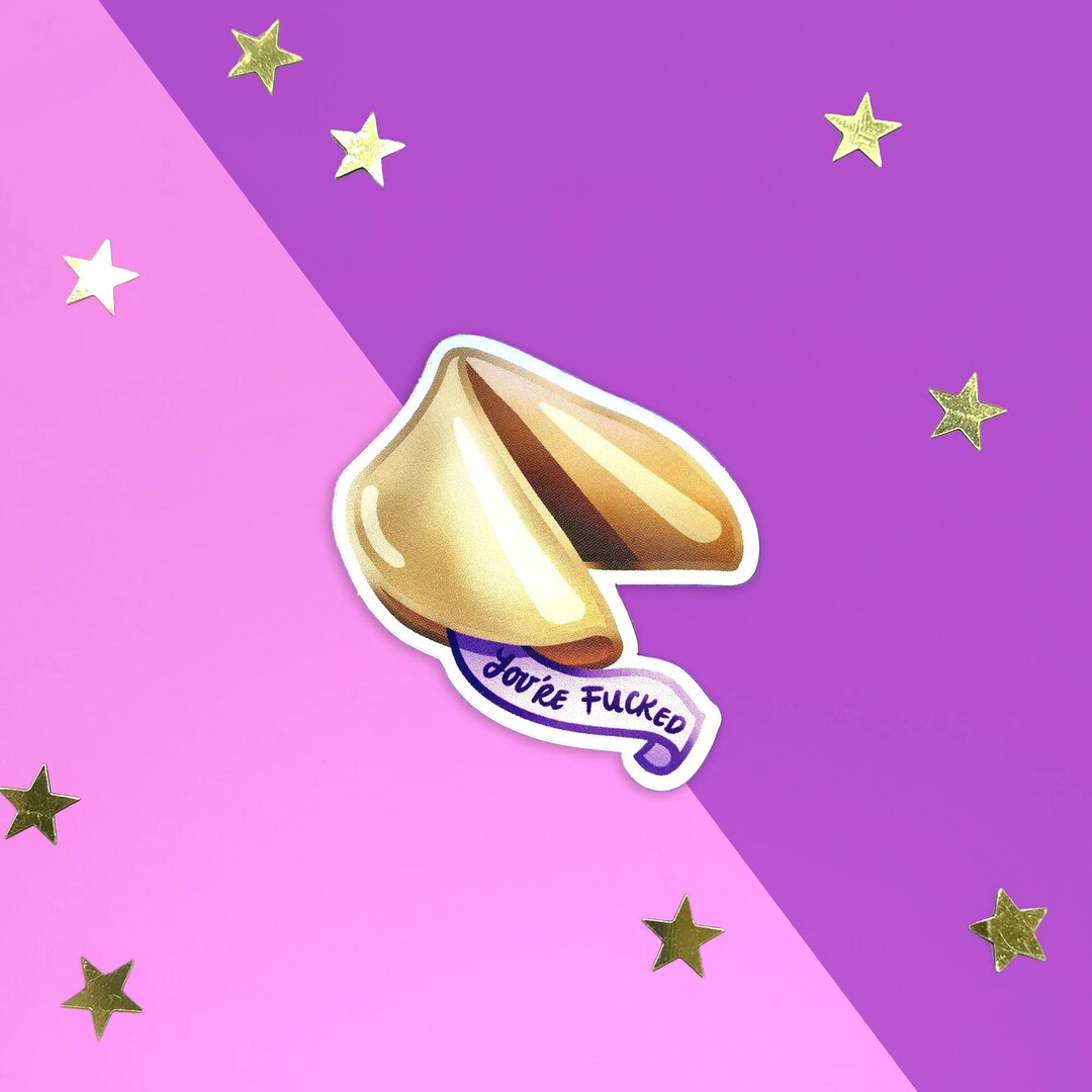 Fortune Cookie Sticker - Etsy