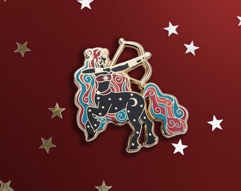 Zodiac Goddess Sagittarius Pin - Etsy