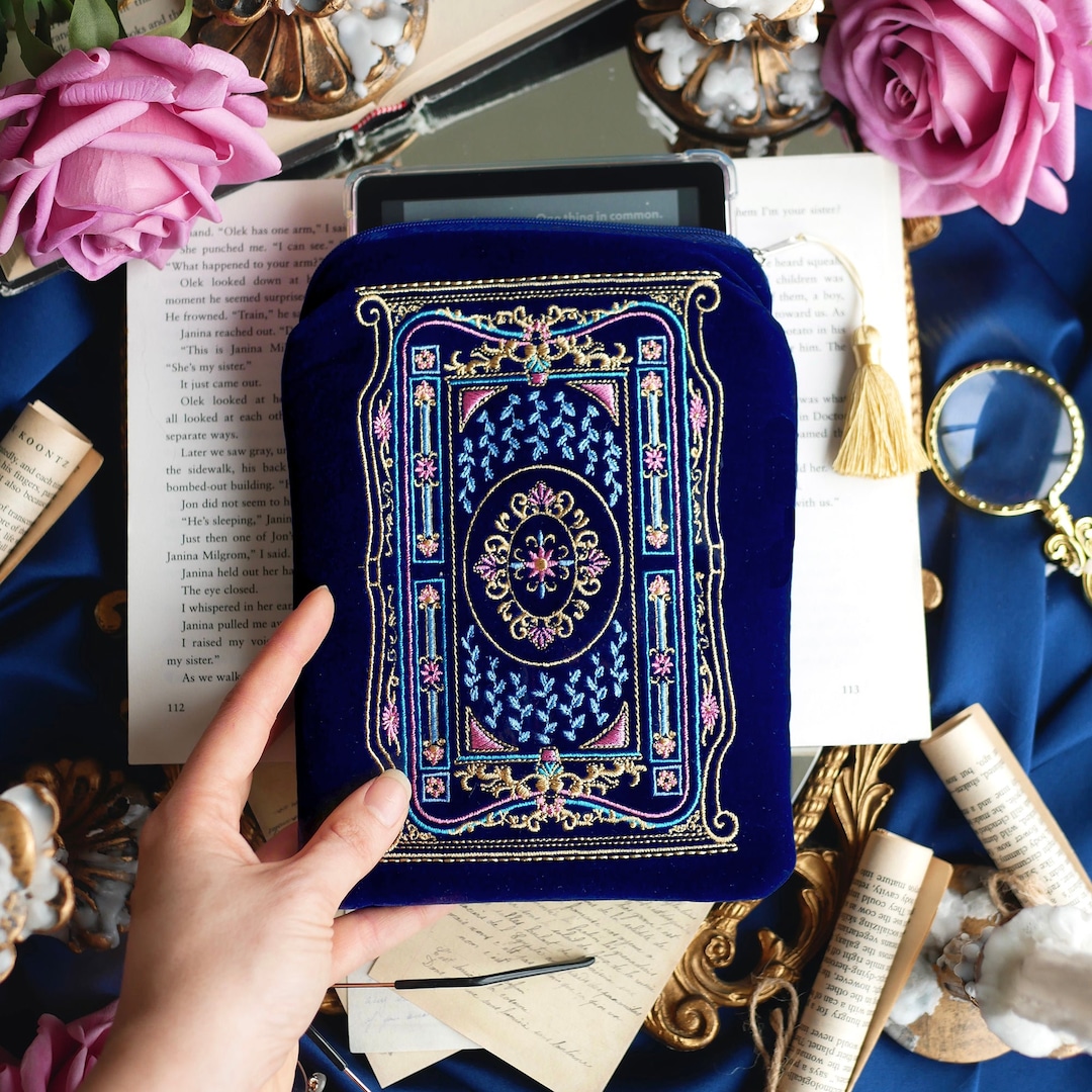 Literati Kindle & E-reader Sleeve - Blue - Etsy