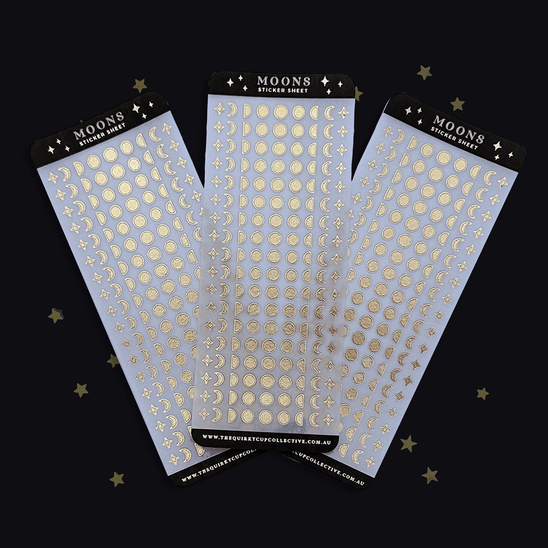 Moon Phases Planner Sticker Sheet - Etsy