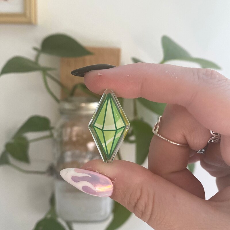 Plumbob Pin - Etsy