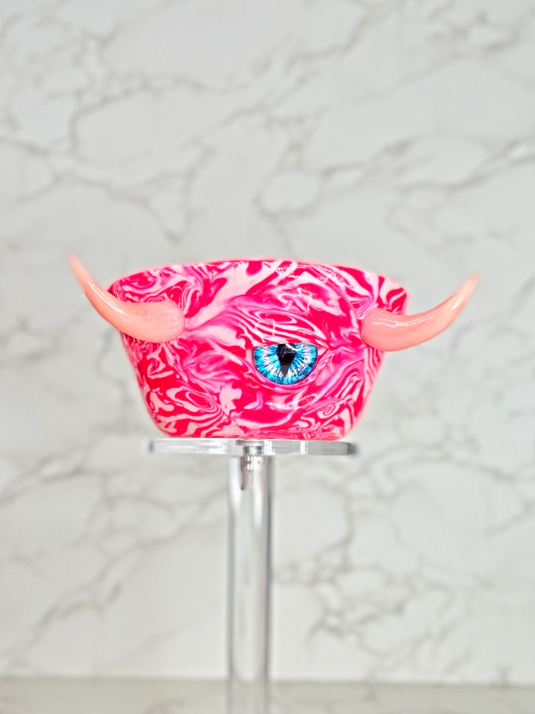 Monster Trinket Small Ash Tray Neon Pink - Etsy