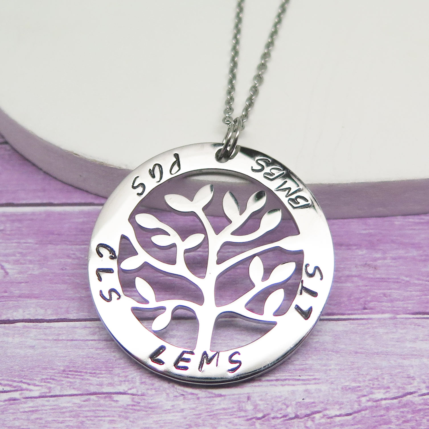 Family Tree Necklace Personalized Jewelry Personalized | Etsy