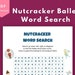 Nutcracker Ballet Word Search - Dance Class Printables - Dance ...
