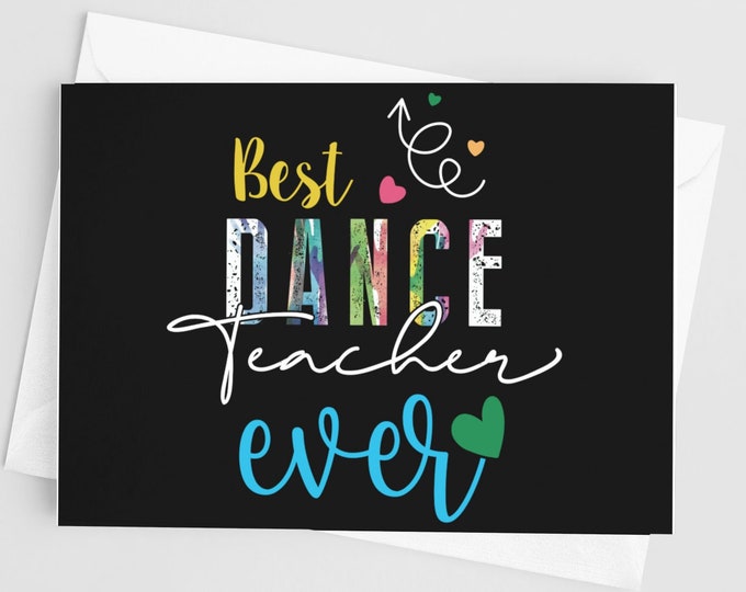 Printable Dance Thank You Card A2 Digital Print Instant - Etsy