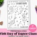 Editable First Day of Dance Class Coloring Page, Dance Teacher ...