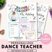 My First Day of Dance Class Worksheet Dance Activity Page - Etsy