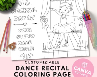 Editable Dance Class Tips Coloring Page Dance Activity Page for Dance ...