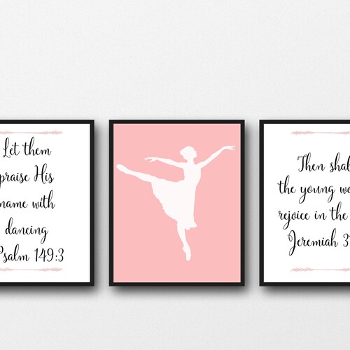 Dance Scripture Set Praise His Name With Dancing Psalm 149 - Etsy