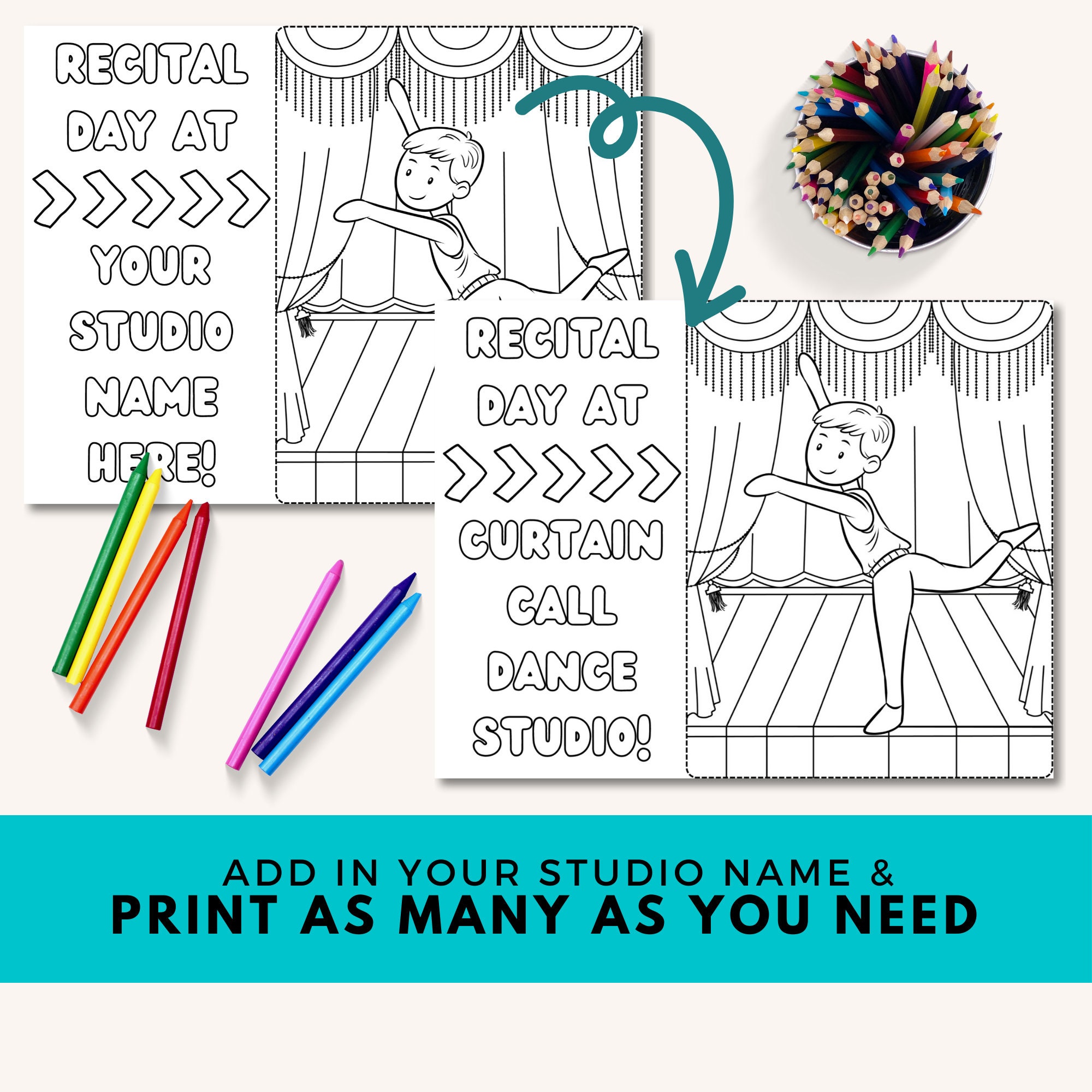 Editable Boy Dance Recital Coloring Page - Dance Activity Page for ...