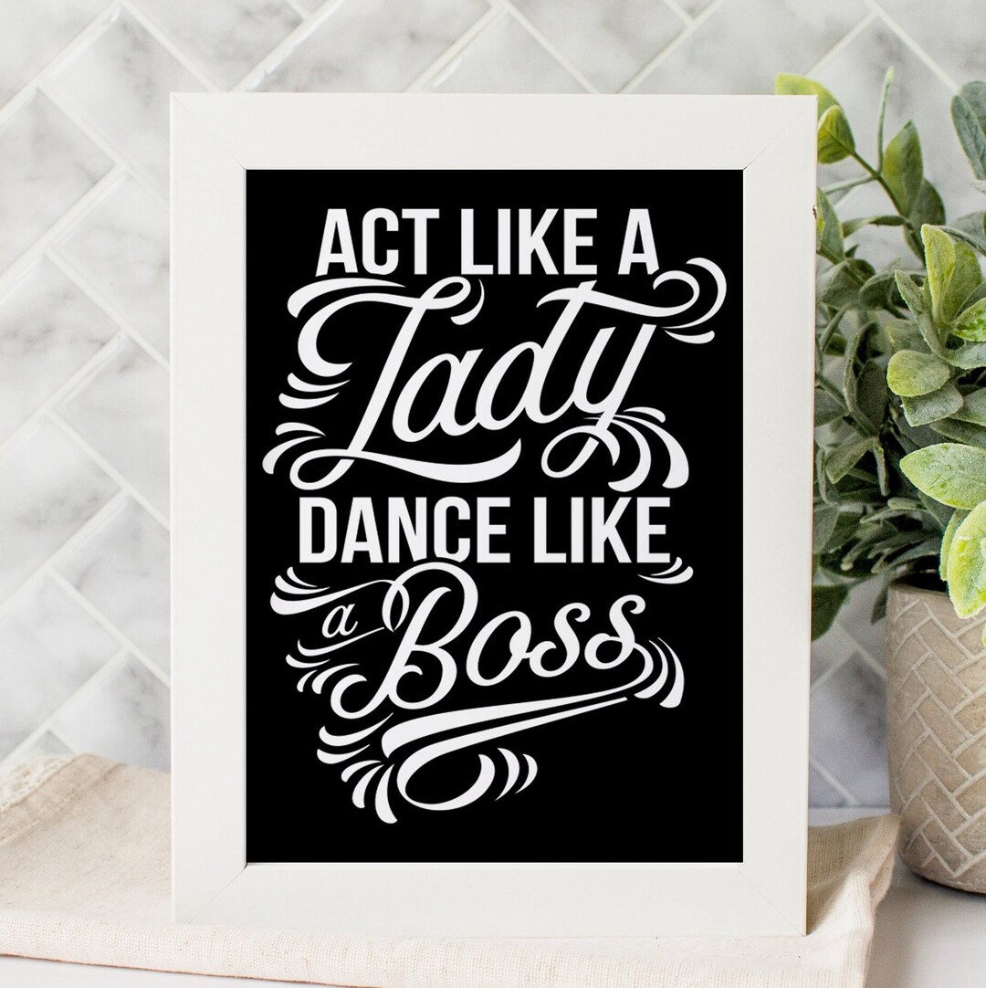 Dance Like a Boss Printable - Dance Recital Present - Digital Print ...