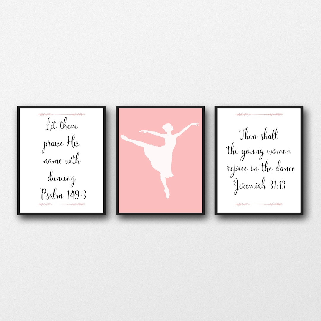 Dance Scripture Set - Praise His Name With Dancing - Psalm 149 3 and ...