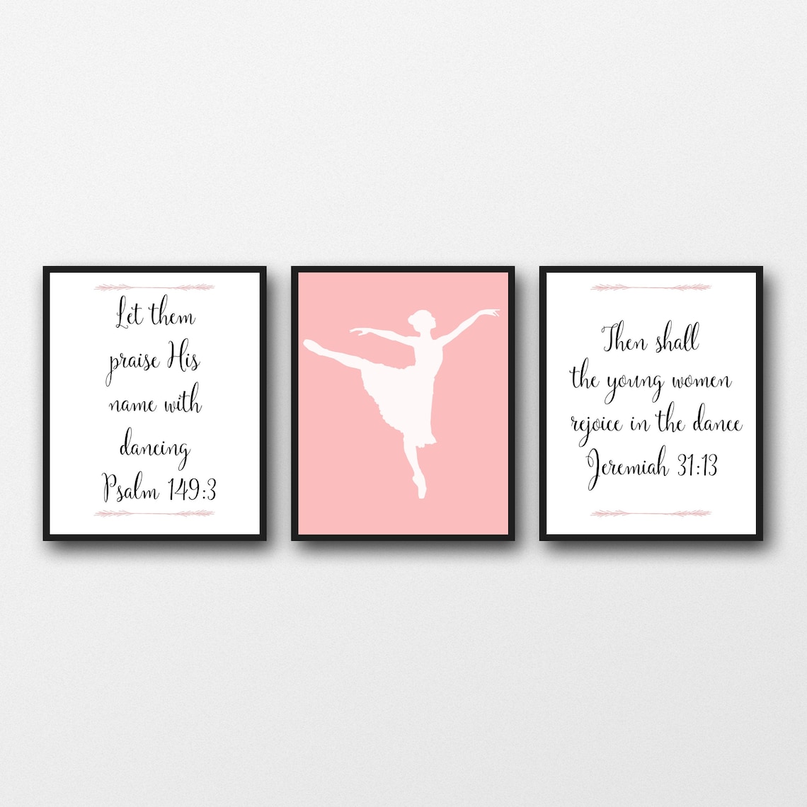 Dance Scripture Set - Praise His Name With Dancing - Psalm 149 3 and ...