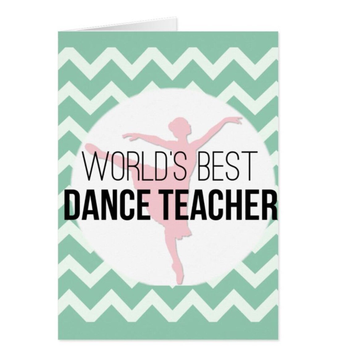 Printable Dance Teacher Card - A2 - Digital Print - Instant Download ...