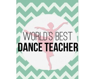 Printable Dance Thank You Card A2 Digital Print | Etsy