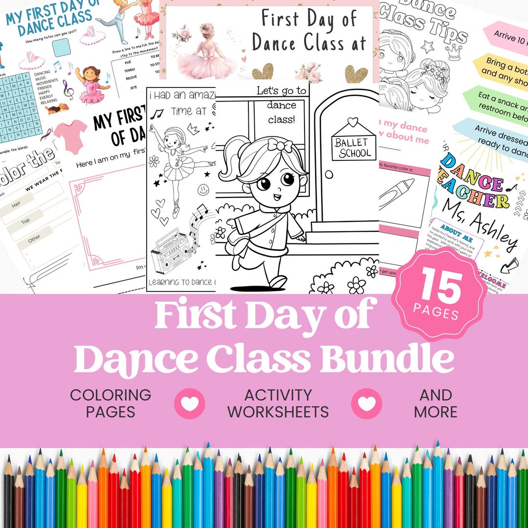 First Day of Dance Class MEGA Activity Bundle - Dance Teacher Resources ...