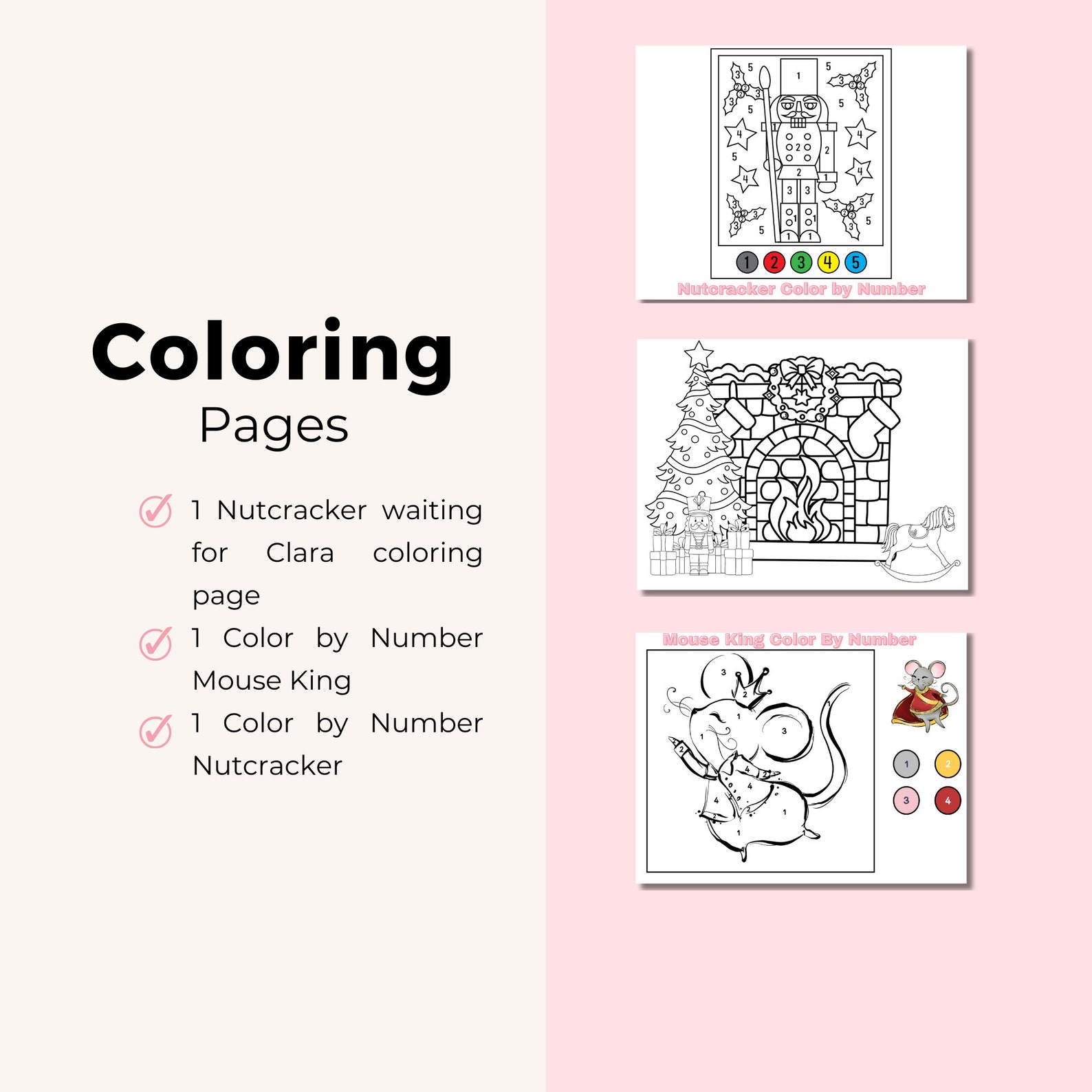 Nutcracker Ballet Activity Placemat, Nutcracker Activity Mat, Kids ...