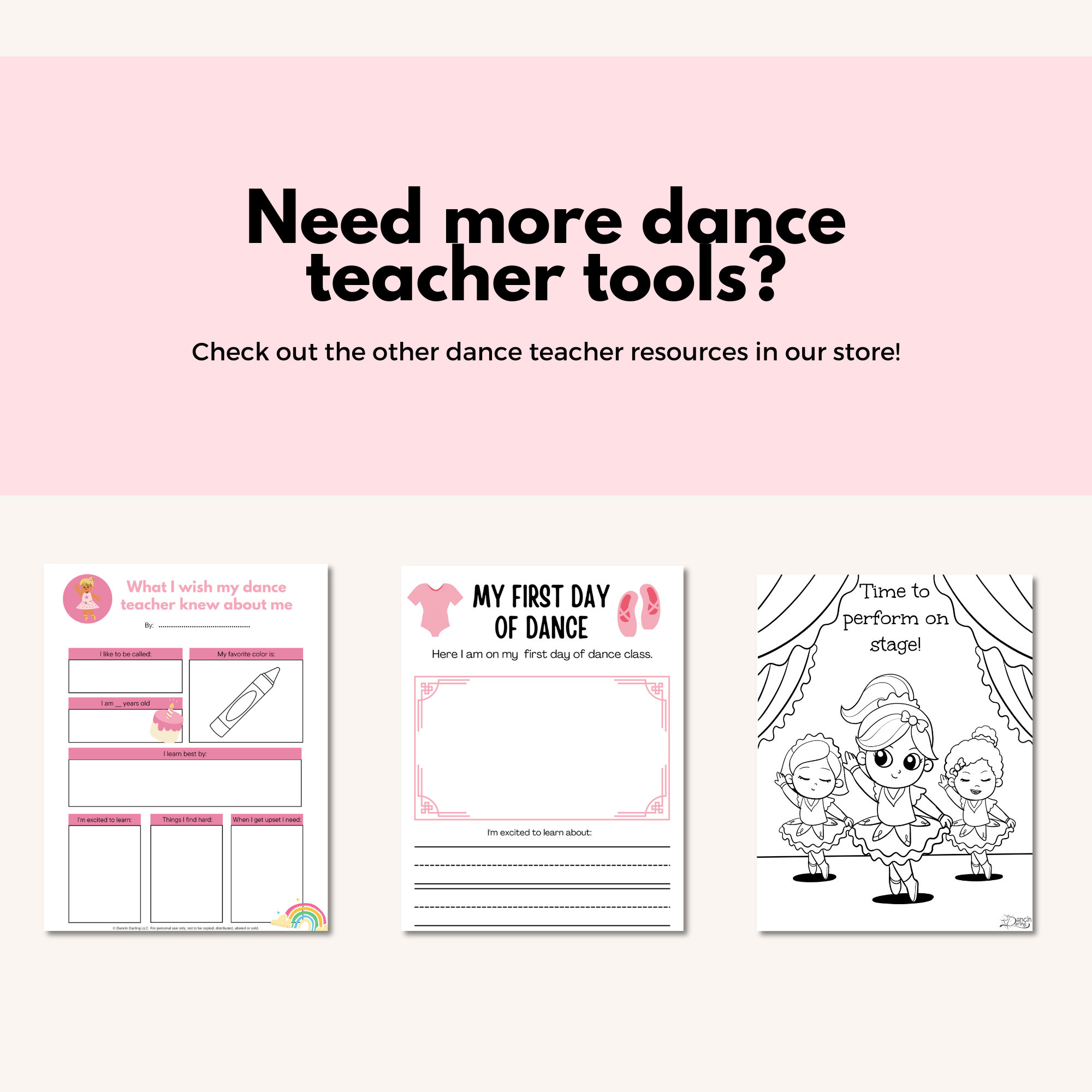 Meet the Dance Teacher Flyer - Dance Resource Page for Dance ...