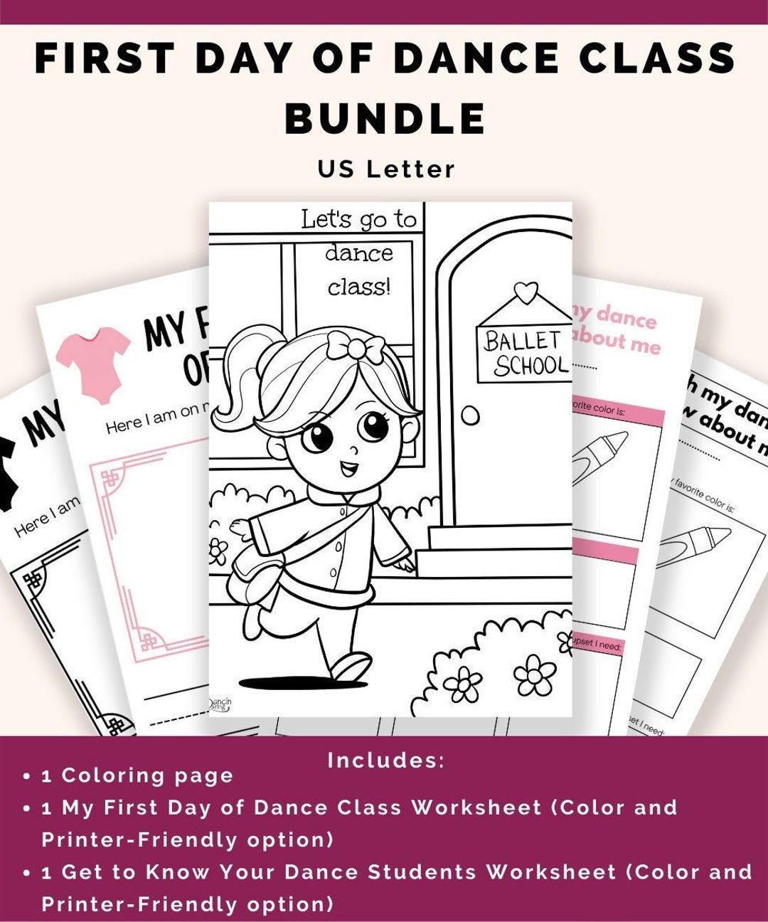 First Day of Dance Class Activity Bundle - Dance Teacher Resources ...