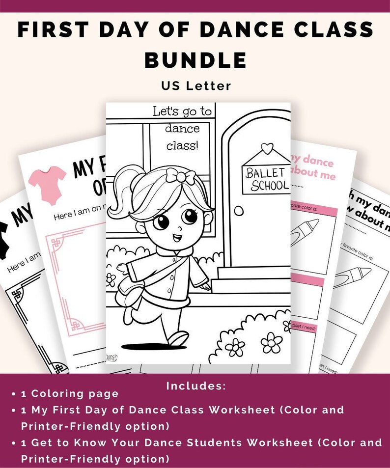 First Day of Dance Class Activity Bundle - Dance Teacher Resources ...