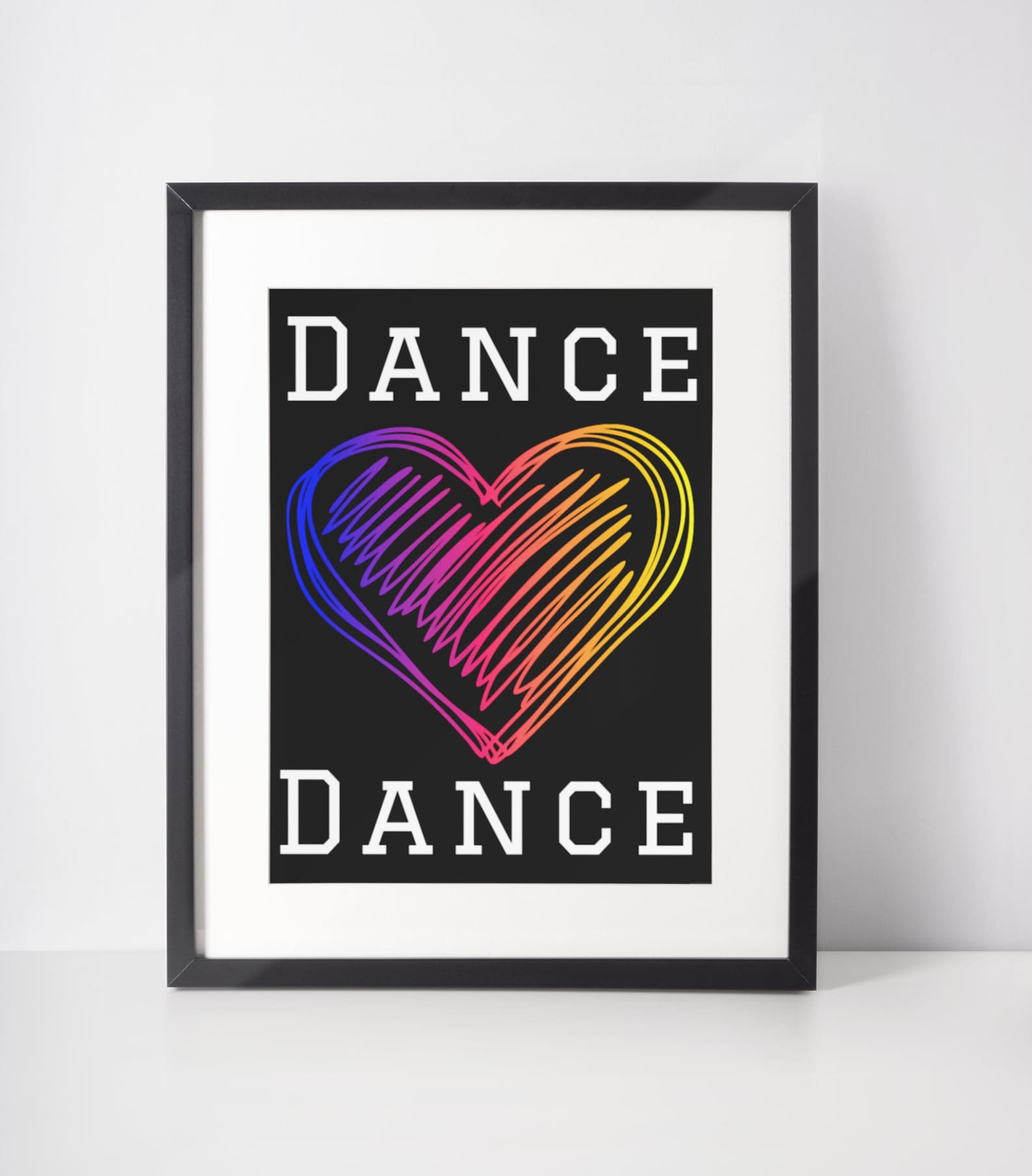 Colorful Dance Printable Art, Dancer Girly Art, Dance Studio Print ...