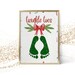 Christmas Footprint Art Craft, Dance Christmas Gift, Printable ...