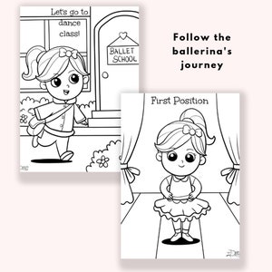 Ballet Coloring Book - Dance Class Printables - Dance Coloring Pages ...
