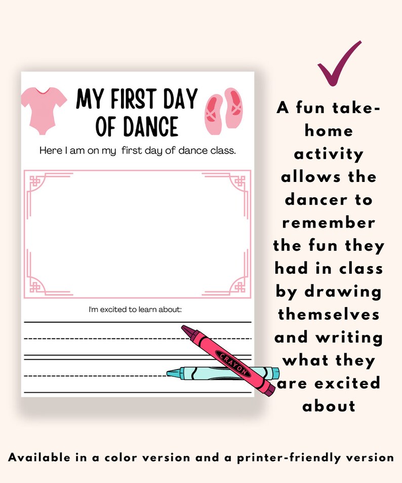 First Day of Dance Class Activity Bundle - Dance Teacher Resources ...