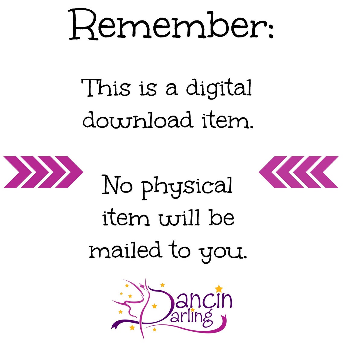 Dance Teacher Gift - Printable -end of Year Present - Instant Download ...