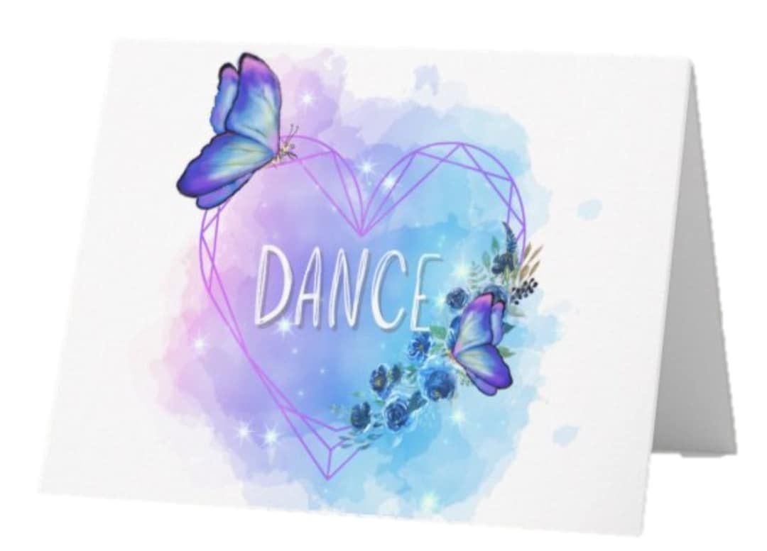 Printable Dance Card - A2 - Digital Print - Instant Download - Dance ...